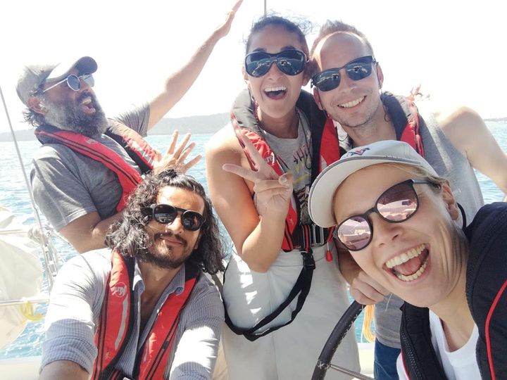 We at @yachtsailtraining are thrilled to see smiley faces! Smiley faces ...