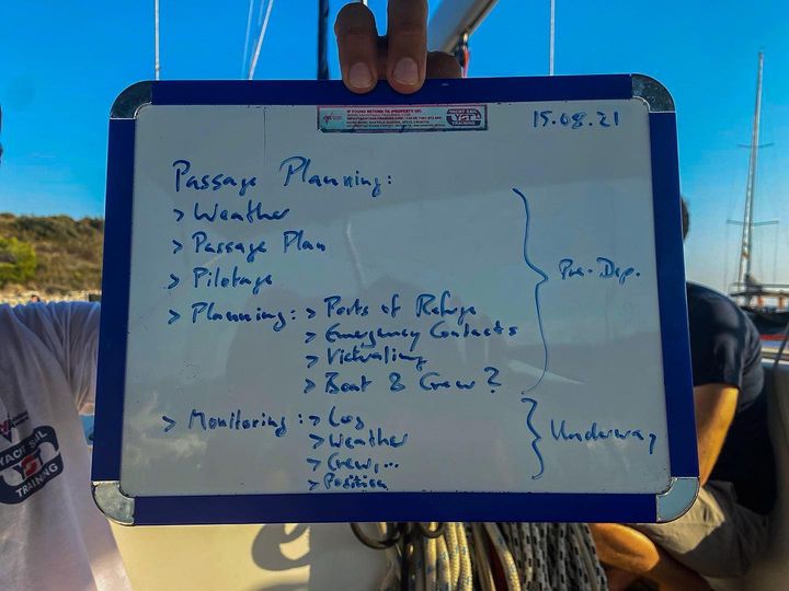 Passage plan for the day • • • • • #sailing #sail #sailboat #yachting # ...